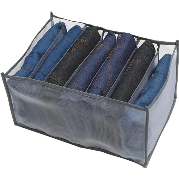 Storage & Organization | Wardrobe Clothes Organizer 7 Grids Clothes ...